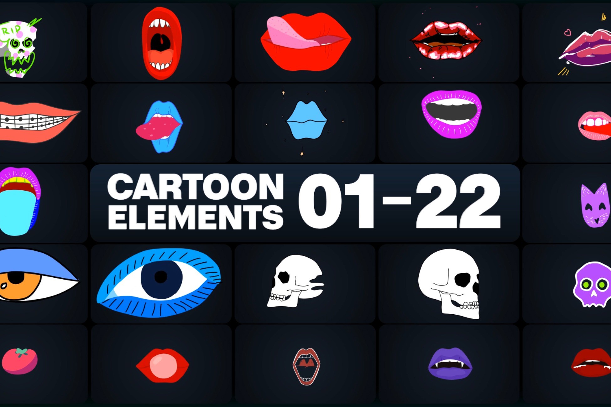 Cartoon Element 01-22 | 2D Textures & Materials | Unity Asset Store