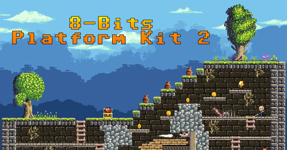 8-Bits Platform Kit 2 | 2D Environments | Unity Asset Store