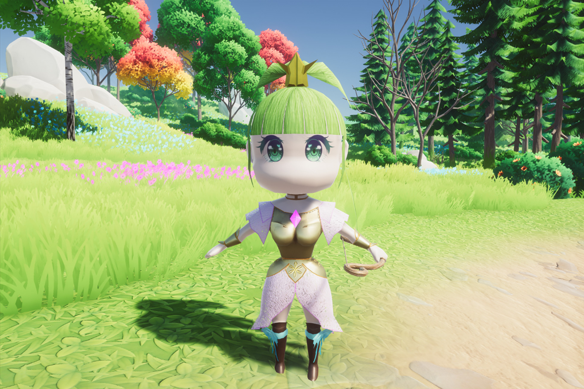 Chibi Girl Archer Aya | 3D Characters | Unity Asset Store