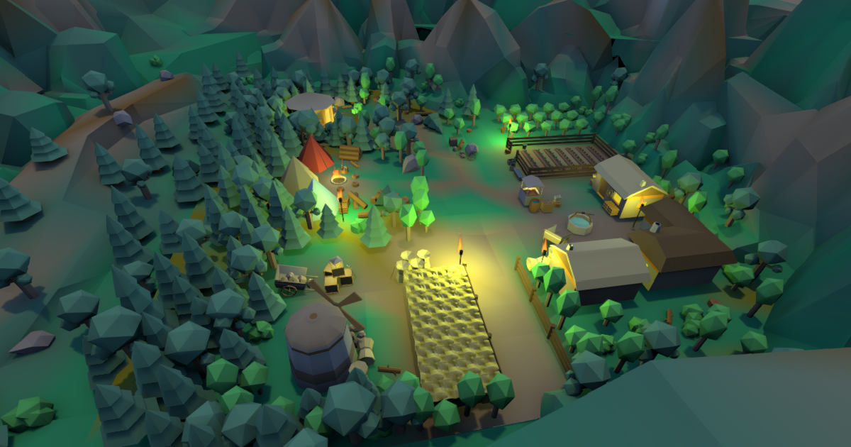 Low Poly Middle Ages Village | 3D Historic | Unity Asset Store