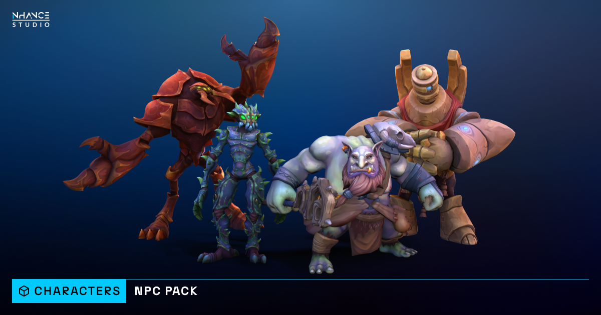 Stylized Fantasy NPC Pack | 3D Characters | Unity Asset Store