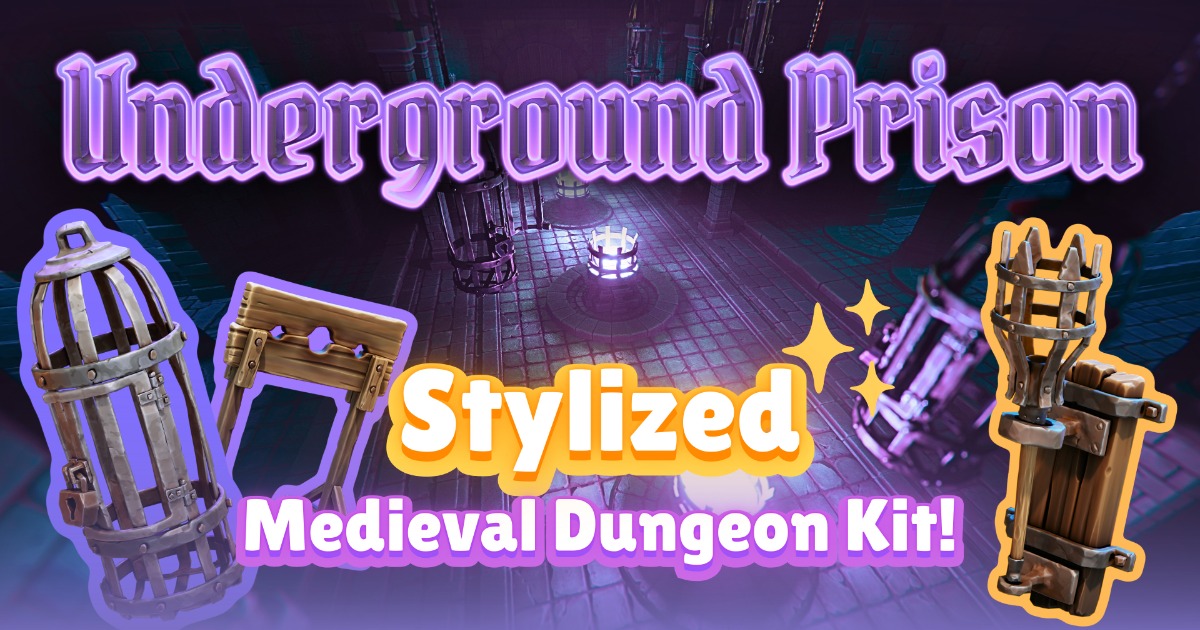 STYL-Underground Prison - Stylized Modular Dungeon Kit | 3D Dungeons | Unity Asset Store