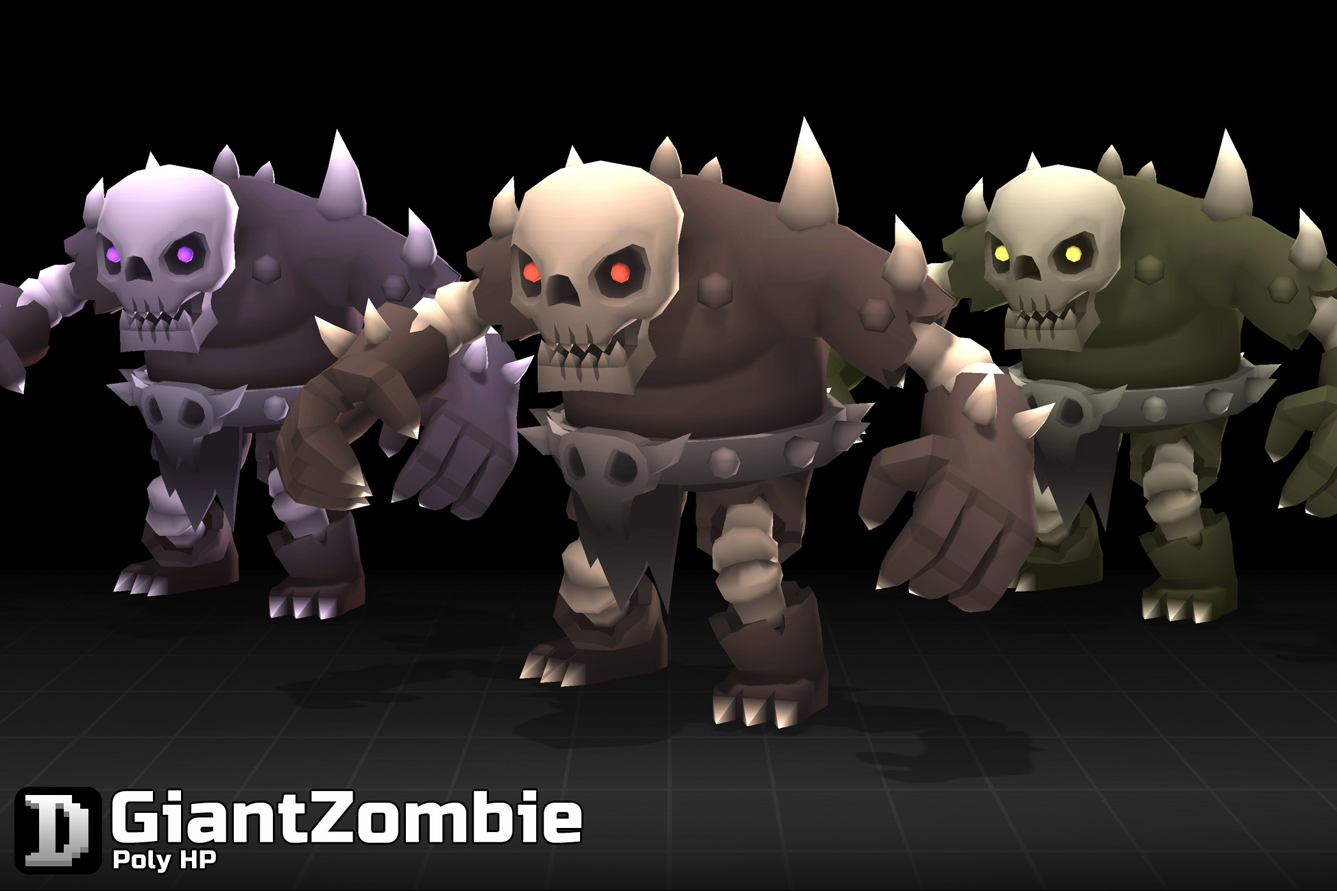 Poly HP - GiantZombie | 3D Creatures | Unity Asset Store