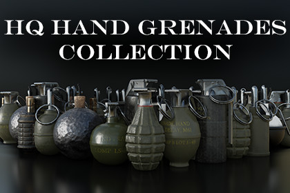HQ Hand Grenades Collection | Unity AssetStore概要 优惠信息 beta