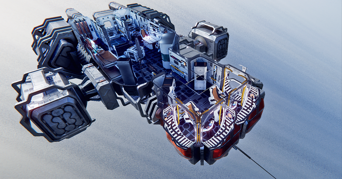 Sci-Fi Heavy Station Set SHUTTLE-1 | 3D Space | Unity Asset Store