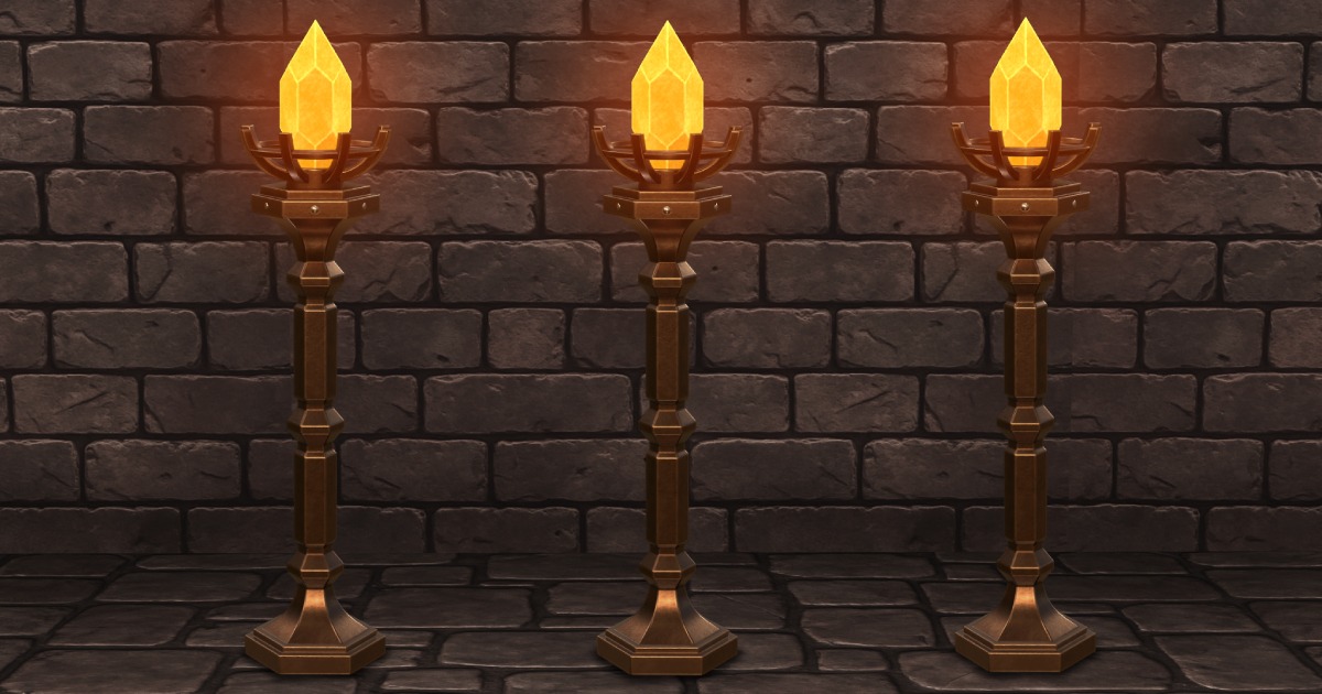 Medieval Torch_Stand_3 | 3D Fantasy | Unity Asset Store