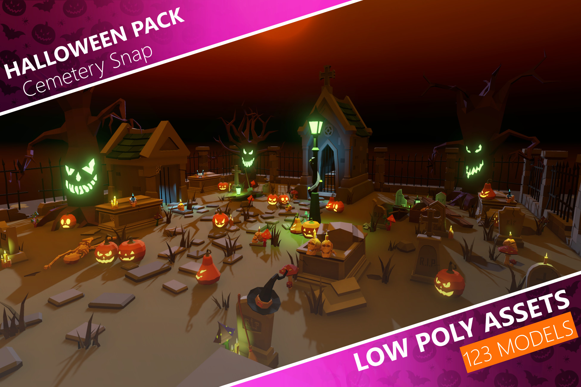 Halloween Pack | Cemetery Snap | 3D Fantasy | Unity Asset Store
