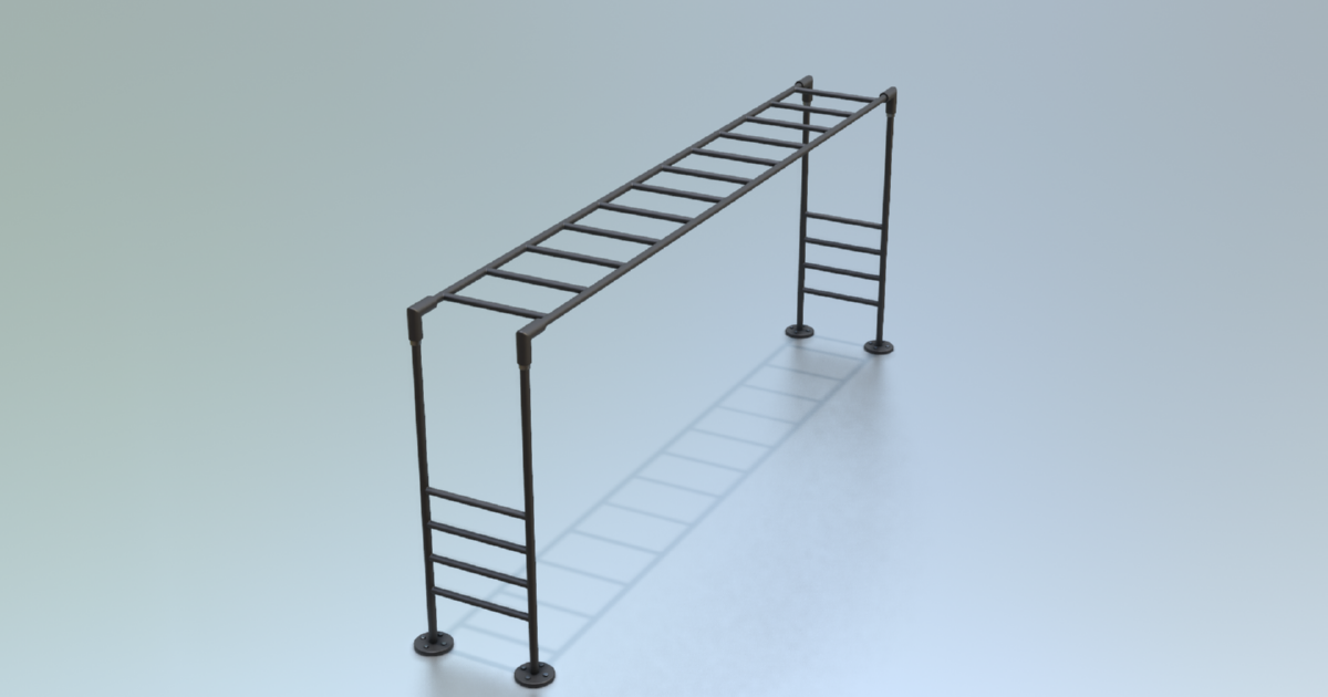 Playground Climber - Horizontal Ladder | 3D Exterior | Unity Asset Store