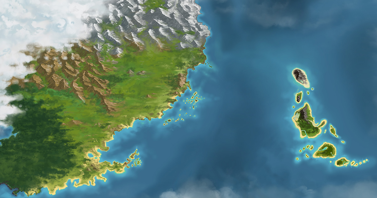 World Map - High quality, hand drawn | 2D Textures & Materials | Unity ...