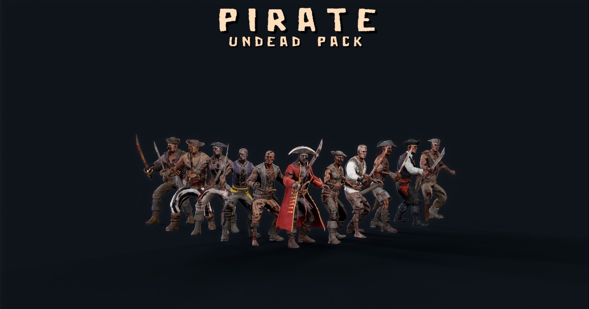 PIRATE UNDEAD PACK | 3D Humanoids | Unity Asset Store