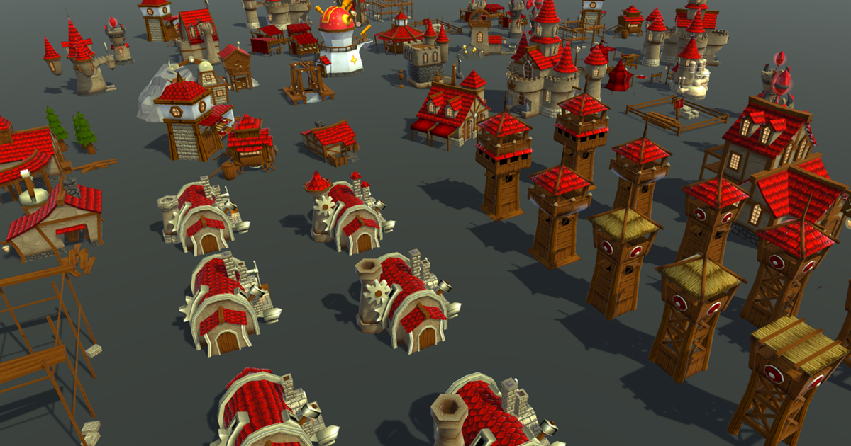 Magic Buildings Pack | 3D 캐릭터 | Unity Asset Store