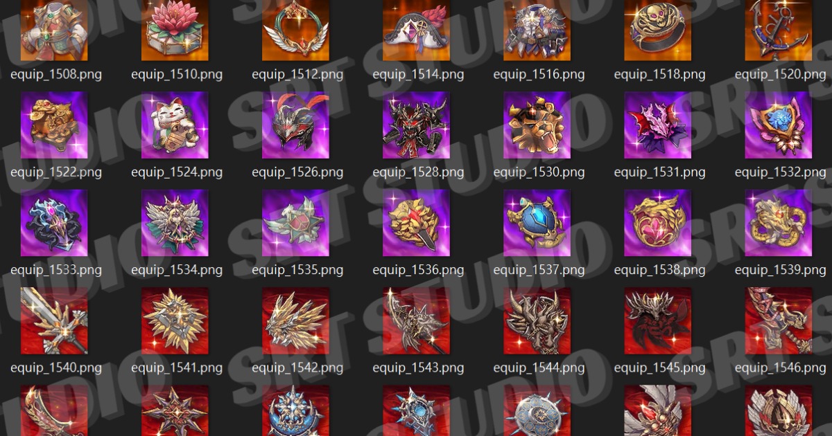 Luxury Fantasy Equipment Icon Pack | 2D Icons | Unity Asset Store