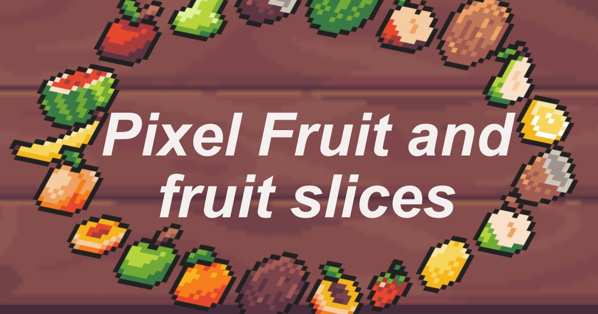 Pixel Art Fruit Assets And Slices | 2D | Unity Asset Store