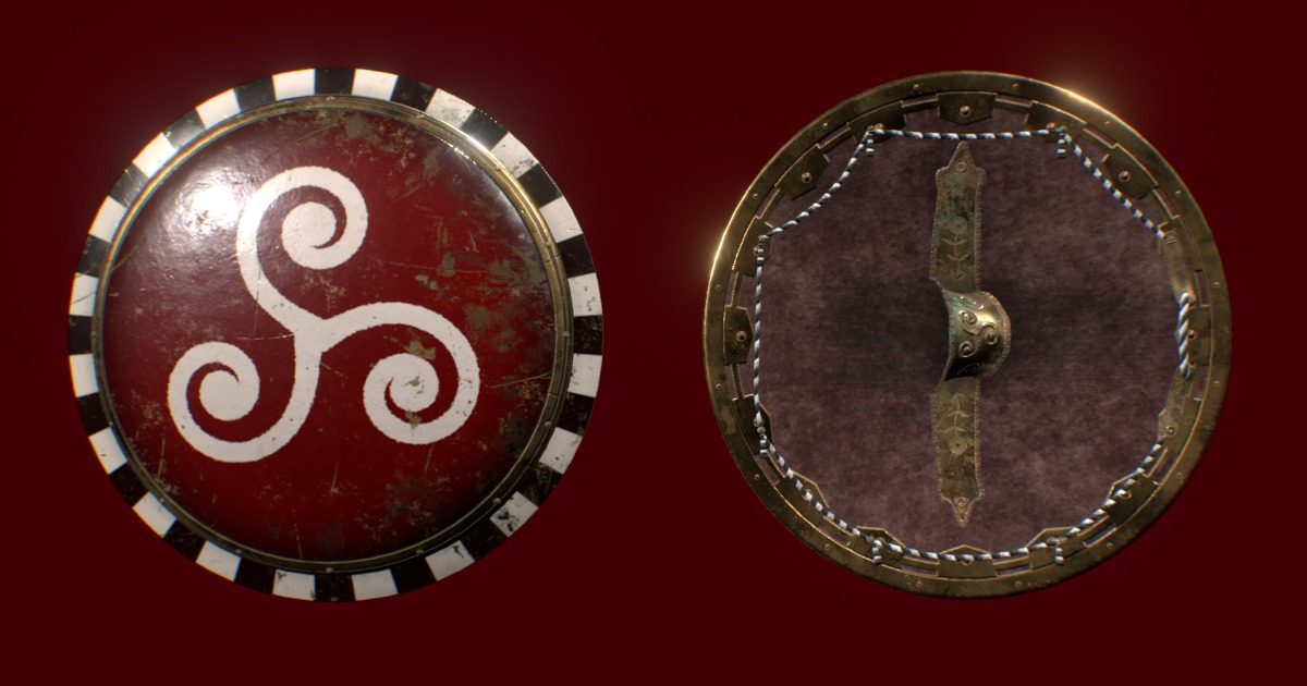 Shields Mythology - Triskel | 3D Weapons | Unity Asset Store