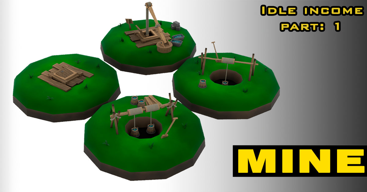 3D Idle income stylized mine Pack | 3D Environments | Unity Asset Store