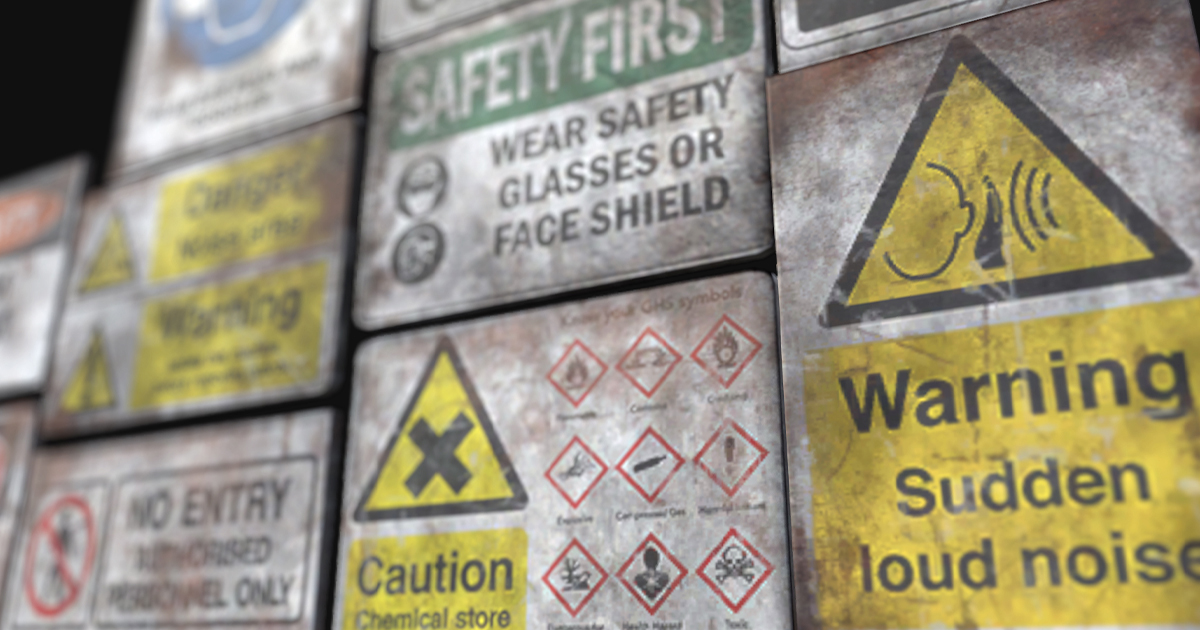 Sign Collection | 3D Industrial | Unity Asset Store