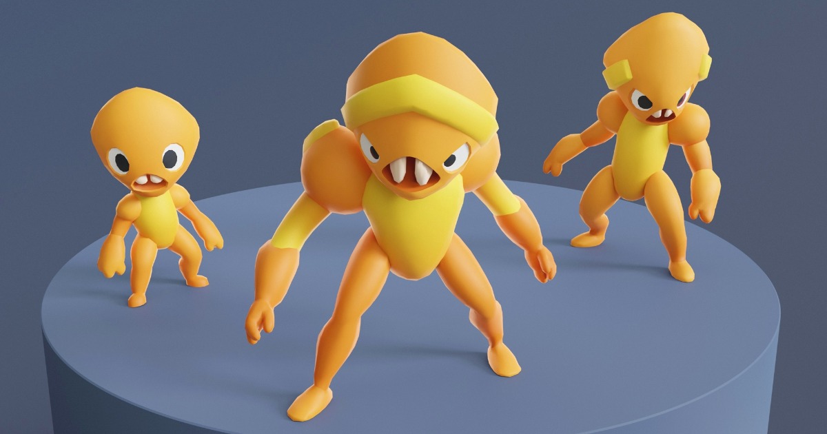 Cartoon Characters - Pulsar Warriors | 3D Creatures | Unity Asset Store