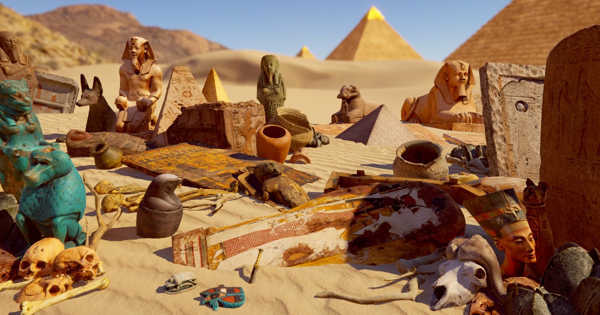 Egyptian Ancient Relics (HDRP) | 3D Historic | Unity Asset Store