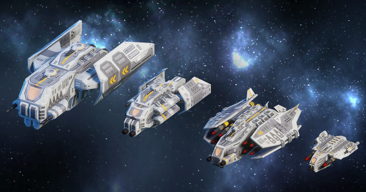Spaceship Bombers + Gunships | 3D Space | Unity Asset Store