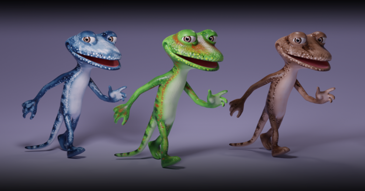 Toon Humanoid Lizard PBR | 角色 | Unity Asset Store