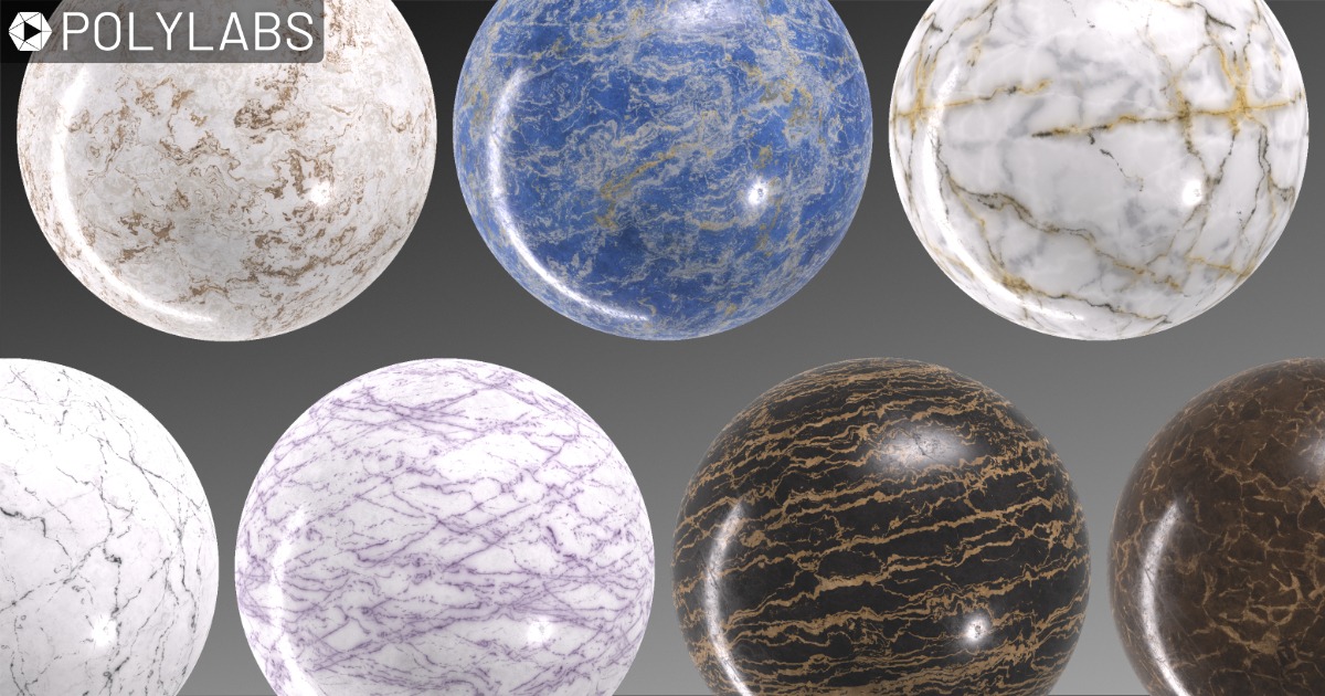 Marble and Granite Substances & Materials 2 | 2D Stone | Unity Asset Store