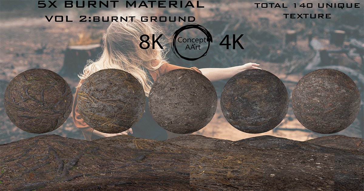 BURNT VOL2:BURNT GROUND | 2D Textures & Materials | Unity Asset Store