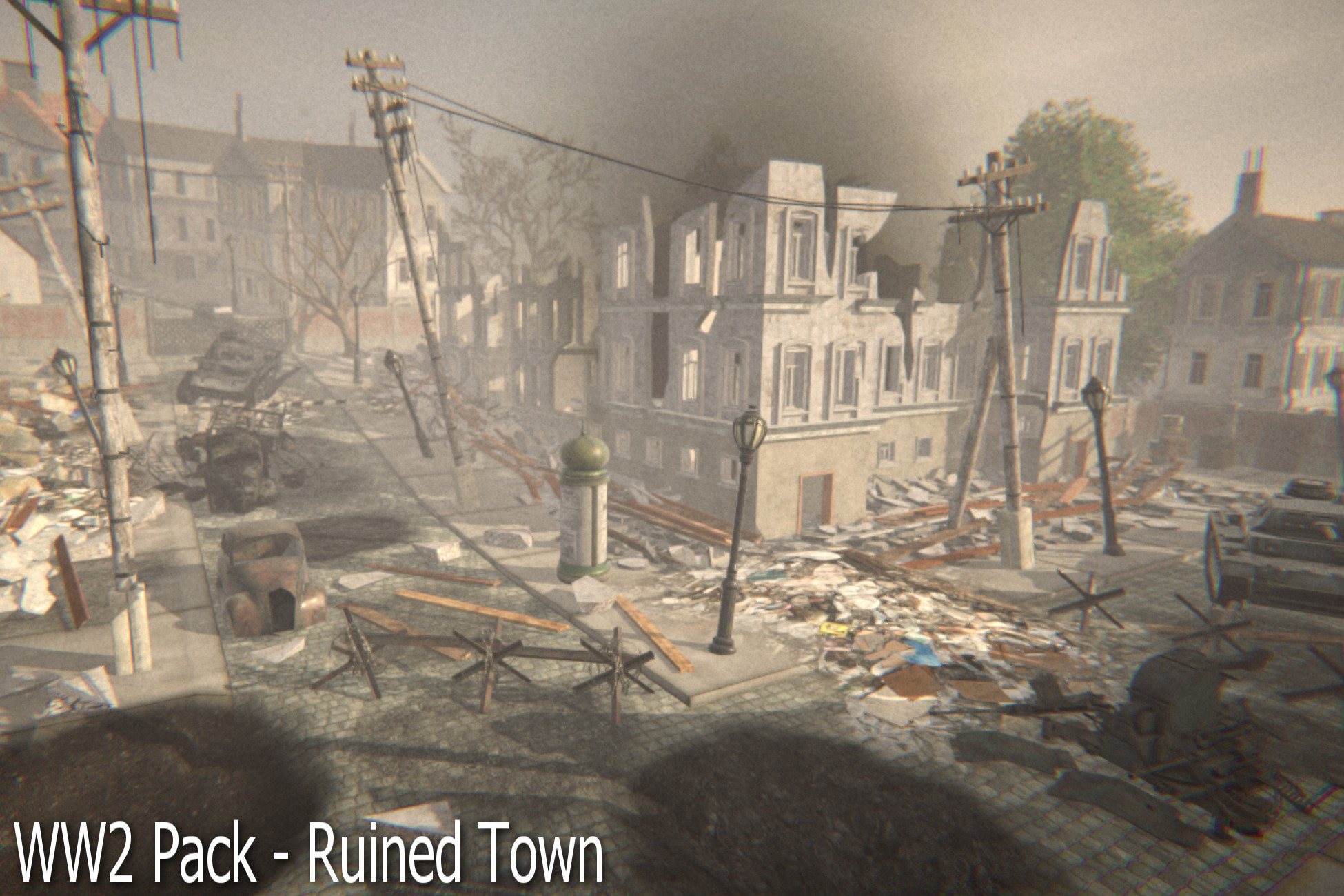 WW2 Pack – Ruined Town by BSP