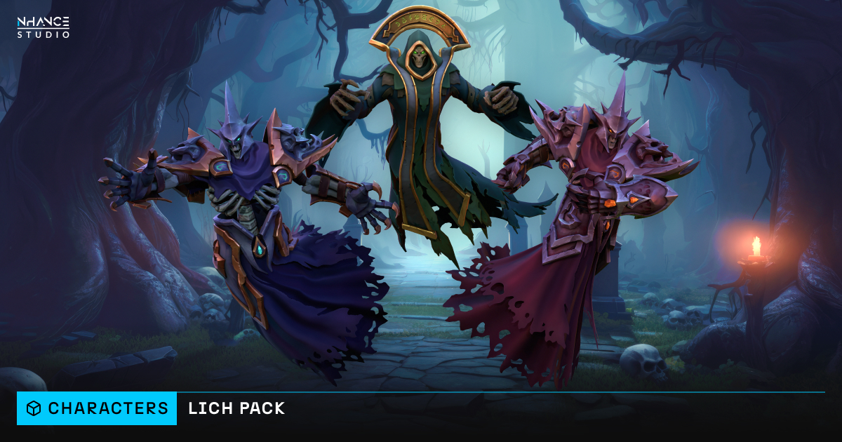 Stylized Lich Pack | 3D 생물 | Unity Asset Store