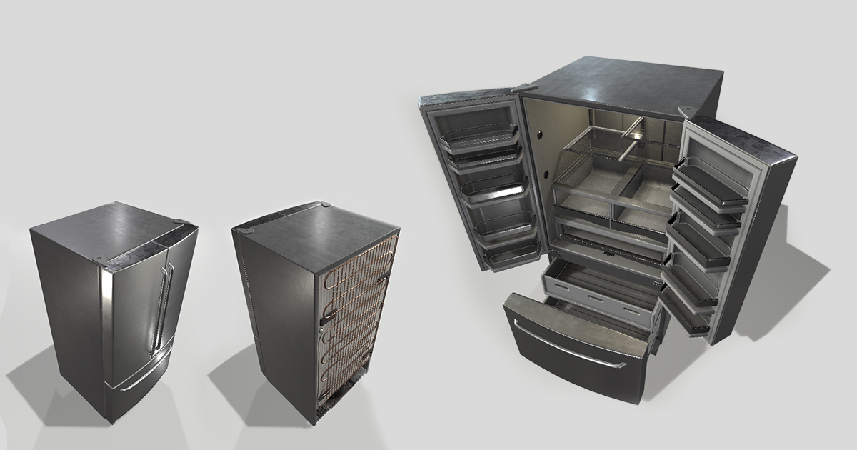 PBR Refrigerator | 3D 電化製品 | Unity Asset Store