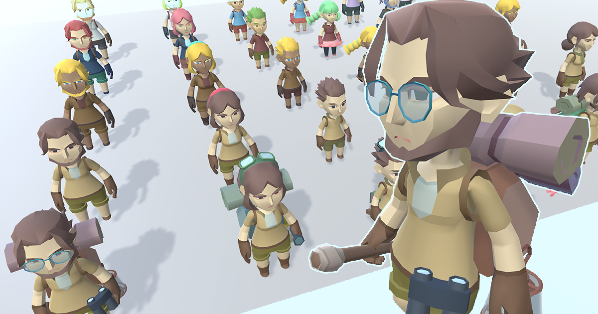 Adventurers | Simple Family | 3D Humanoids | Unity Asset Store