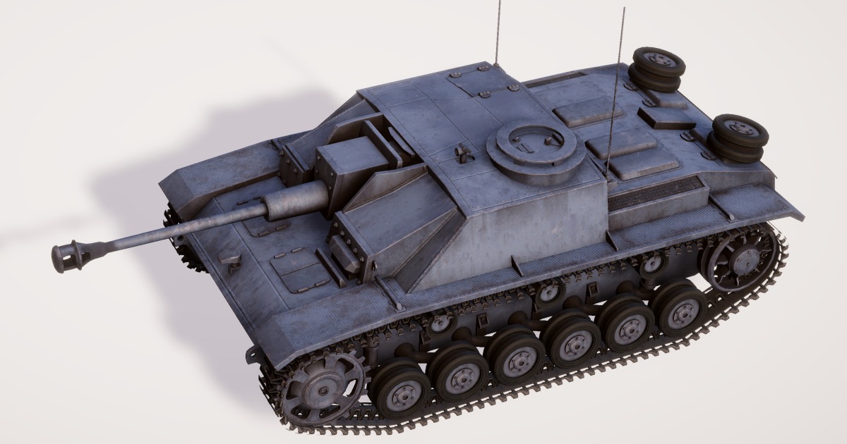 Stug 3 Ausf. G Tank Destroyer | 3D 지상 | Unity Asset Store