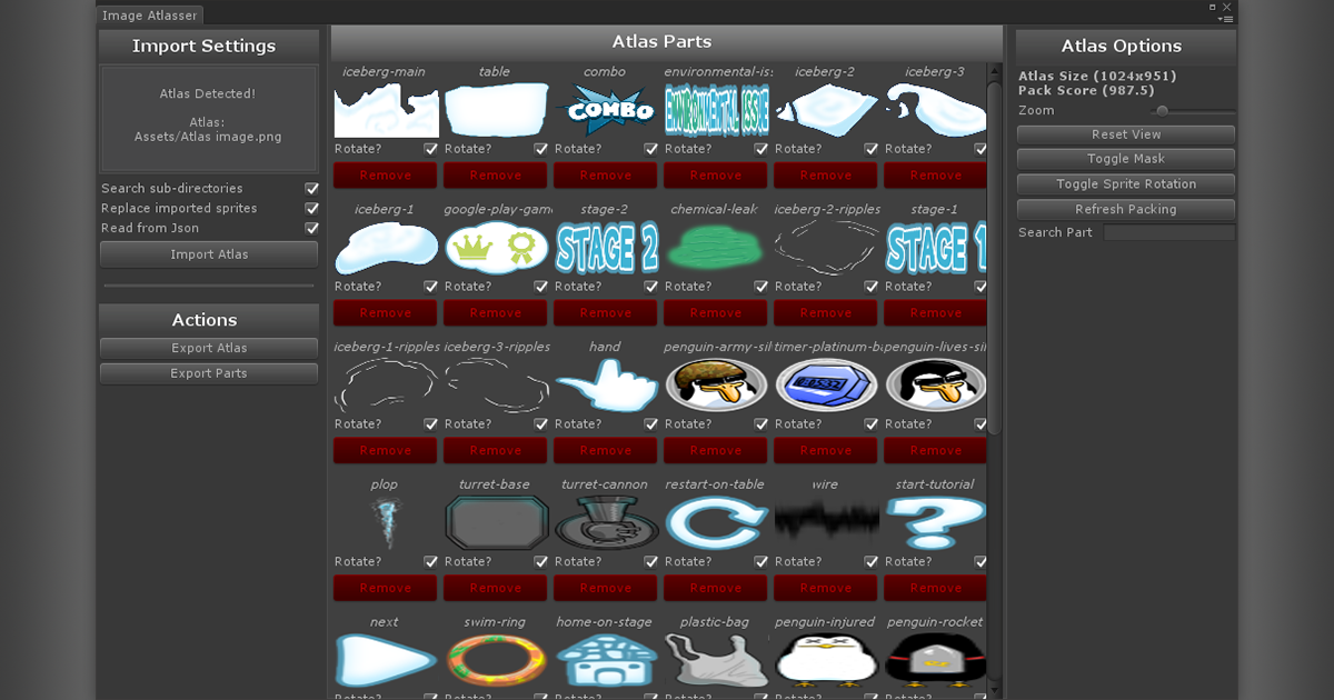 Image Atlasser | Sprite Management | Unity Asset Store