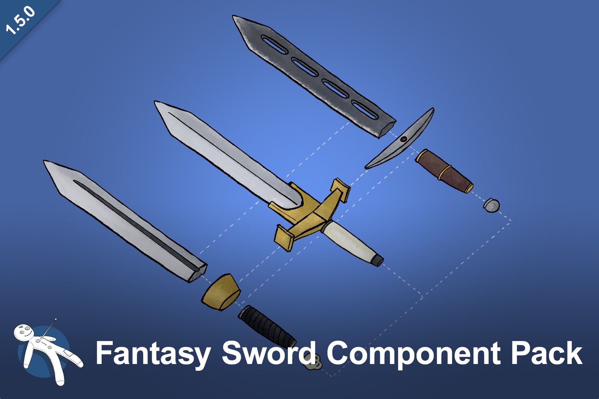 Fantasy Sword Component Pack | 3D Weapons | Unity Asset Store