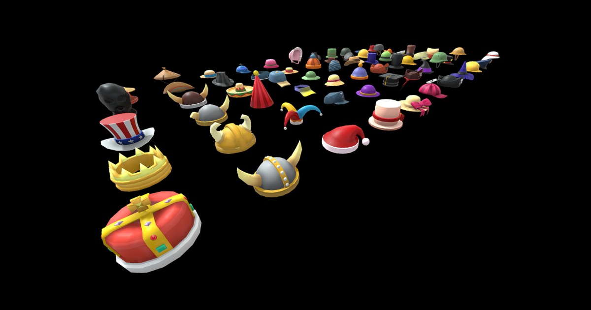 Low Poly 3D Hats Packs | 3D Props | Unity Asset Store