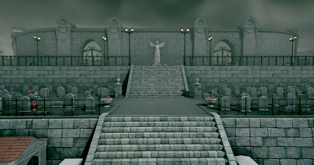 City park - cemetery | 3D Environments | Unity Asset Store