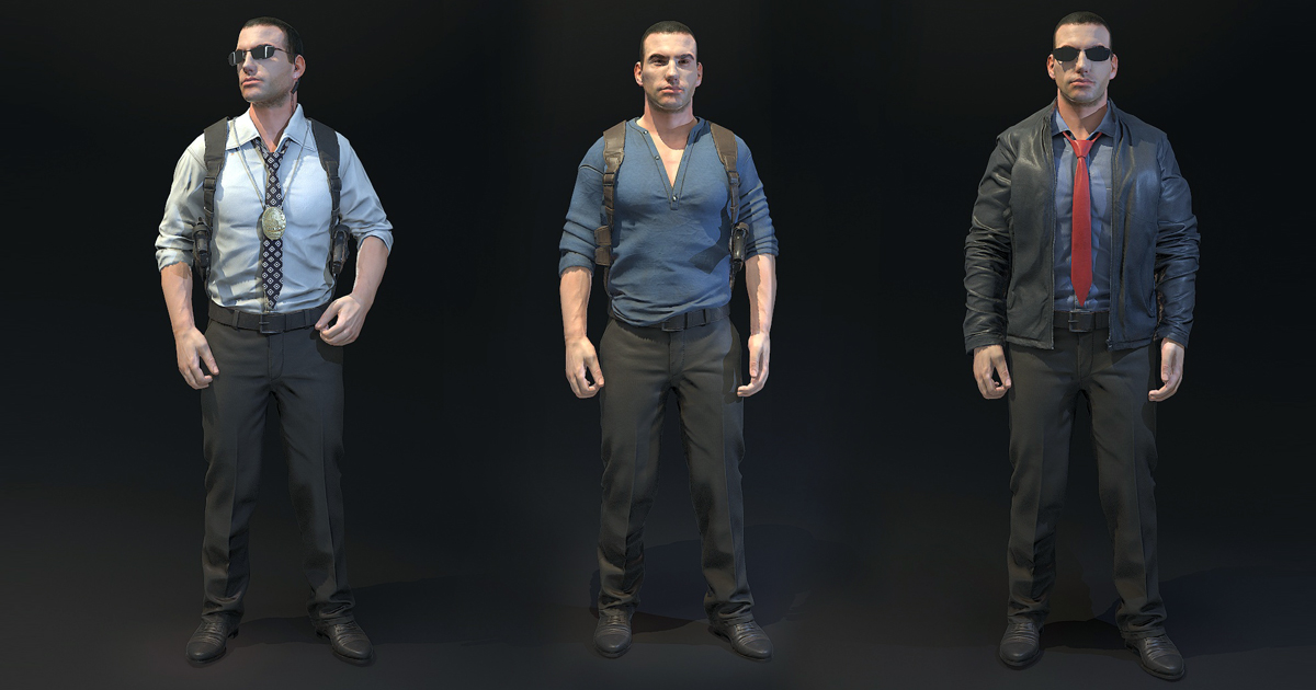 Detective and casual cloth pack | 3D Characters | Unity Asset Store