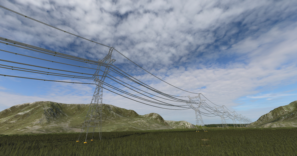 Modular Power Lines | 3D Industrial | Unity Asset Store