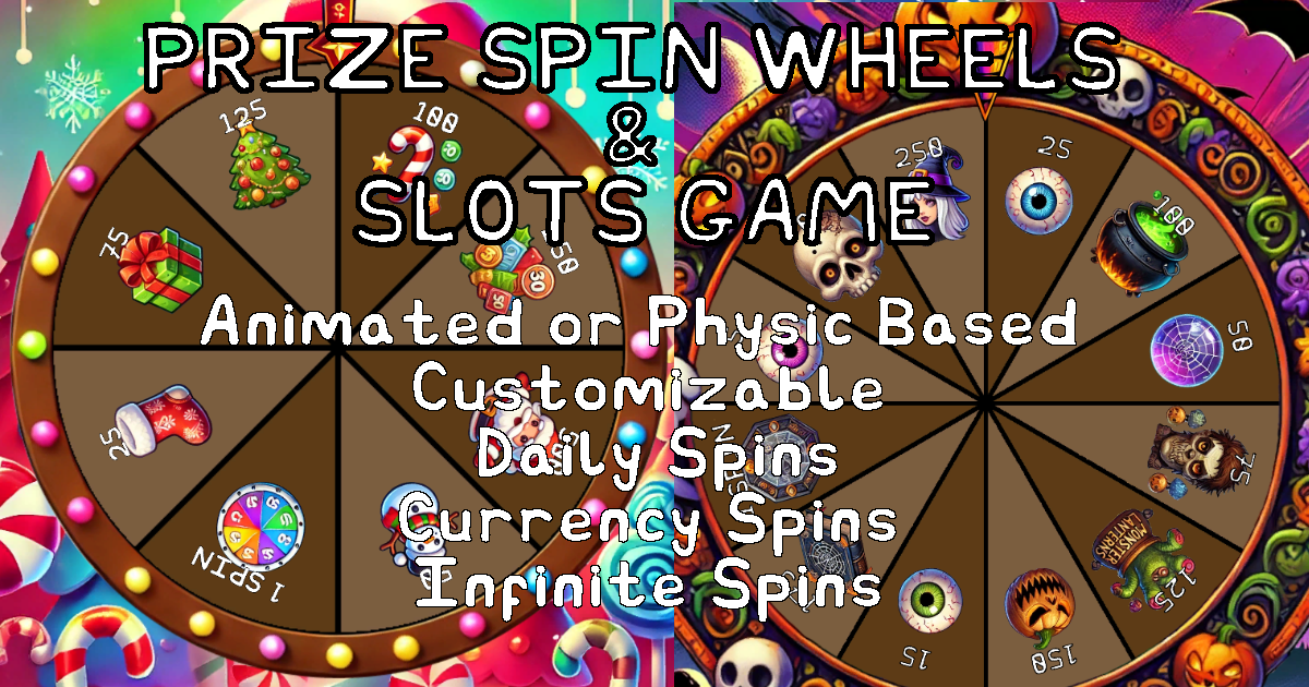 Prize Spin Wheels & Slots Game | アニメーション ツール | Unity Asset Store