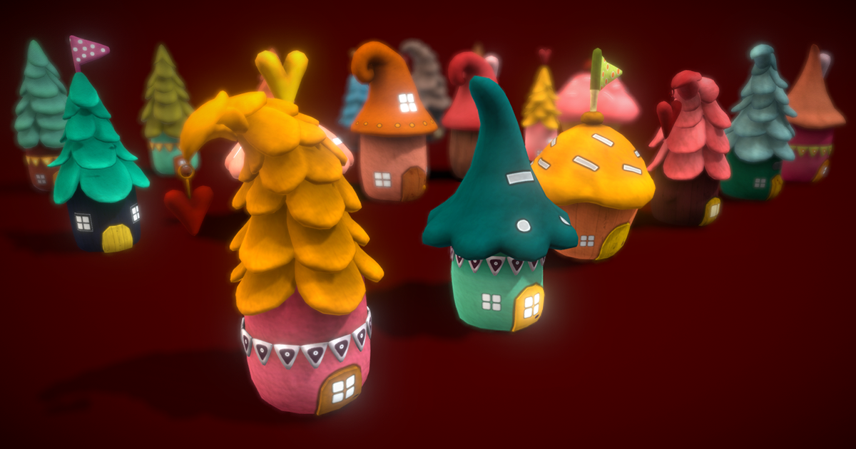 Houses Colection 2 | 3D Fantasy | Unity Asset Store