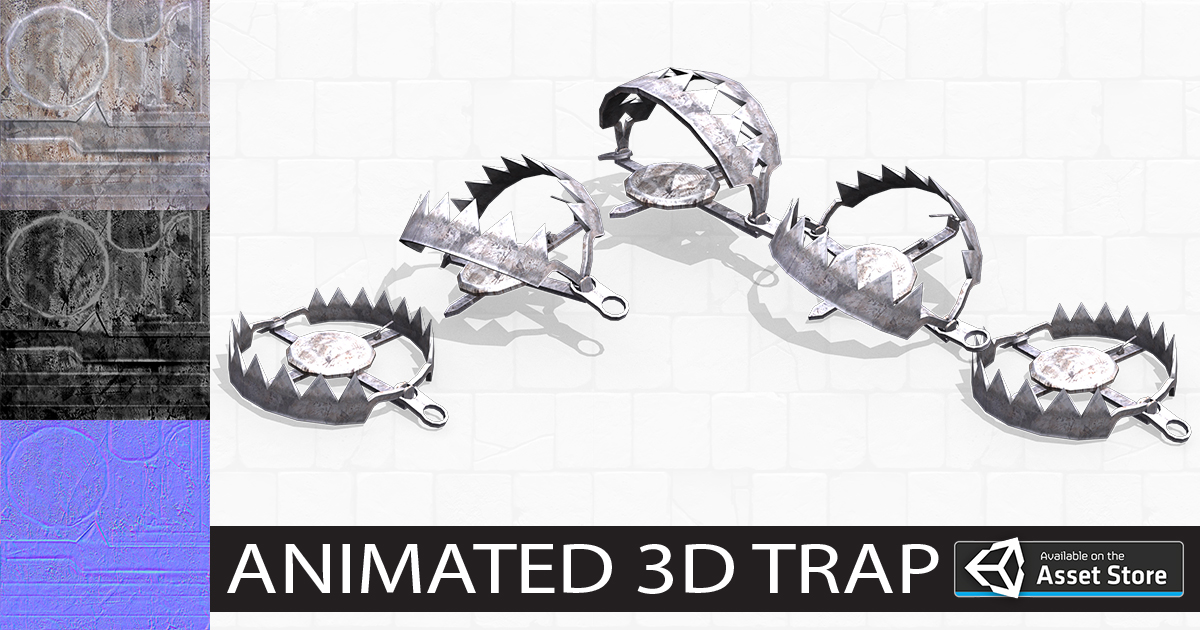 Animated 3D Trap | 3D Weapons | Unity Asset Store