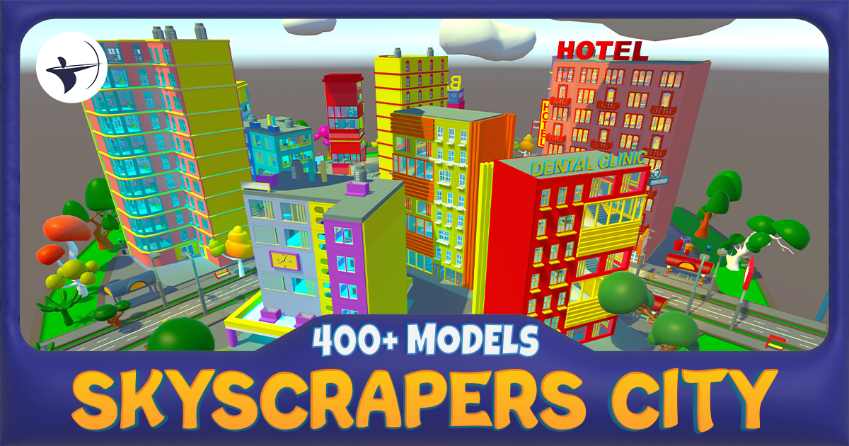 Megapolis Skyscrapers | 3D 都市 | Unity Asset Store