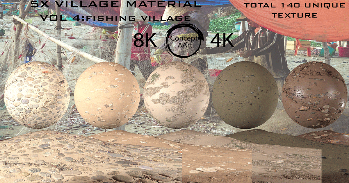 VILLAGE VOL4:FISHING VILLAGE | 2D Textures & Materials | Unity Asset Store