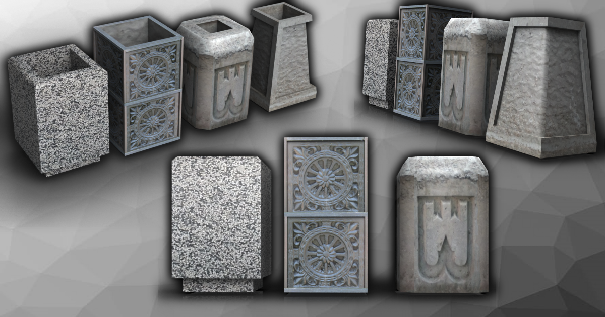 Trash bins | 3D Industrial | Unity Asset Store