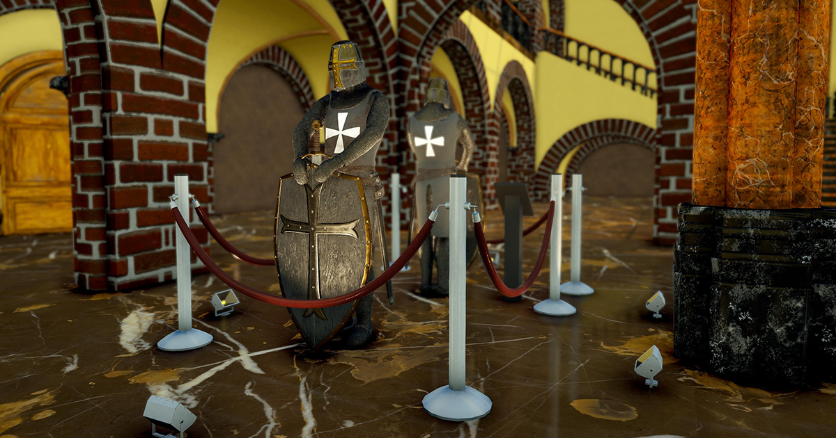 Medieval museum - modular building and exhibits | 3D Environments ...