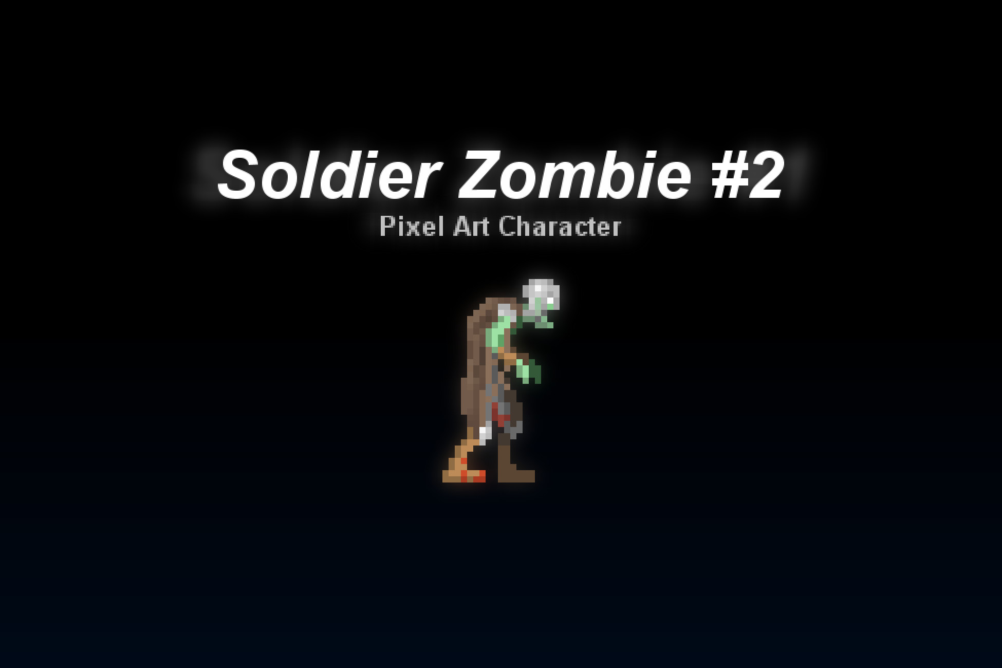 Soldier Zombie #2 - Pixel Art Character | 2D Characters | Unity Asset Store