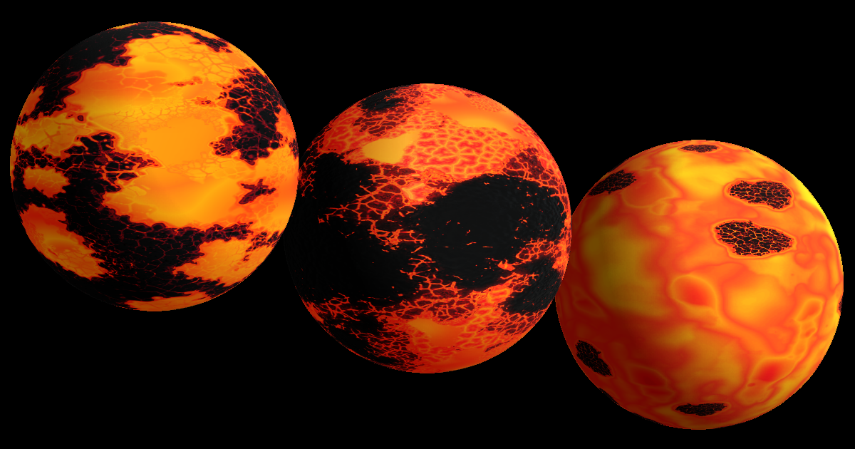 Stylized Procedural Lava 3-Pack | Substances | Unity Asset Store