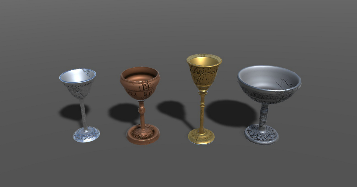 Antique Cups | 3D Props | Unity Asset Store