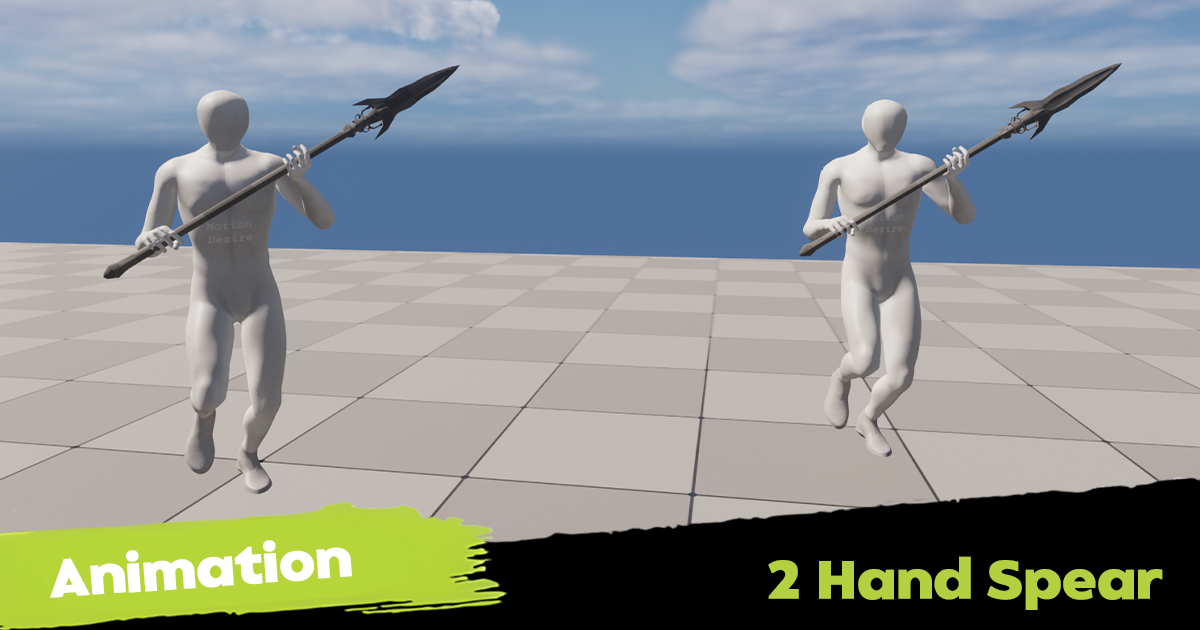 Locomotion 2Hand Spear Animation | 3D Animations | Unity Asset Store