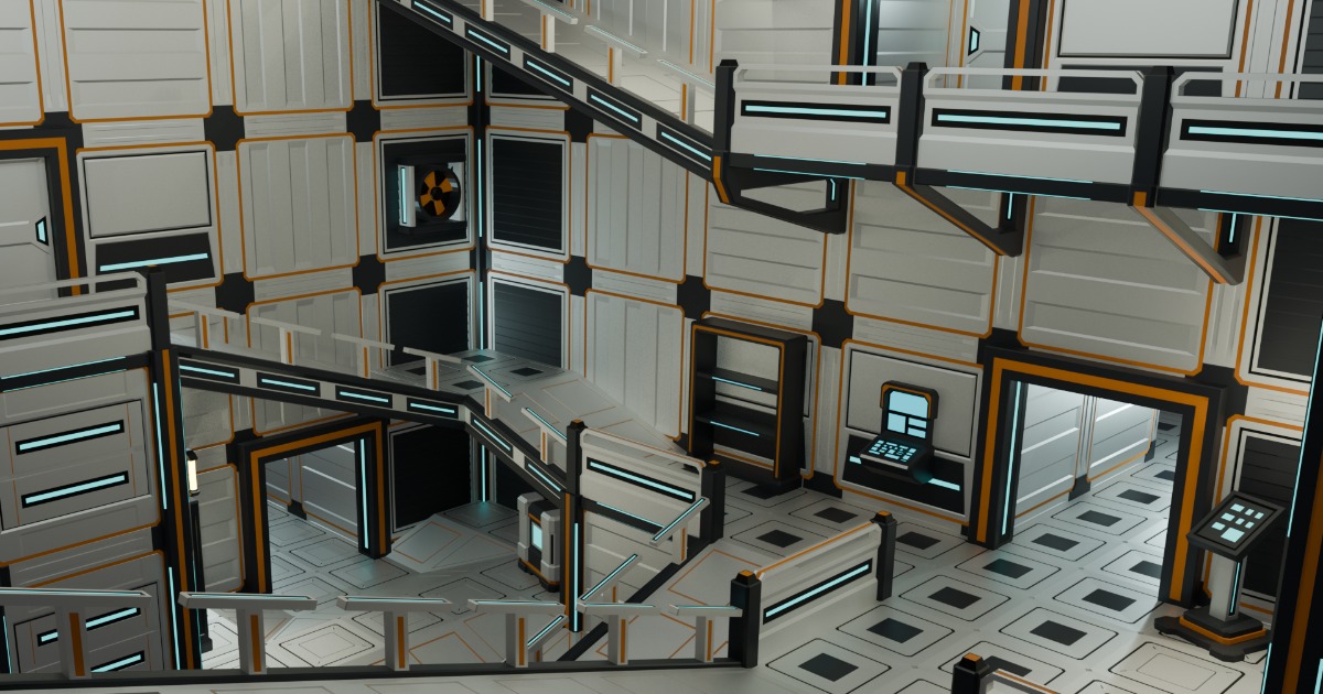 Low Poly Sci-Fi Modular Environment Pack A-001+ | 3D 주변환경 | Unity Asset ...