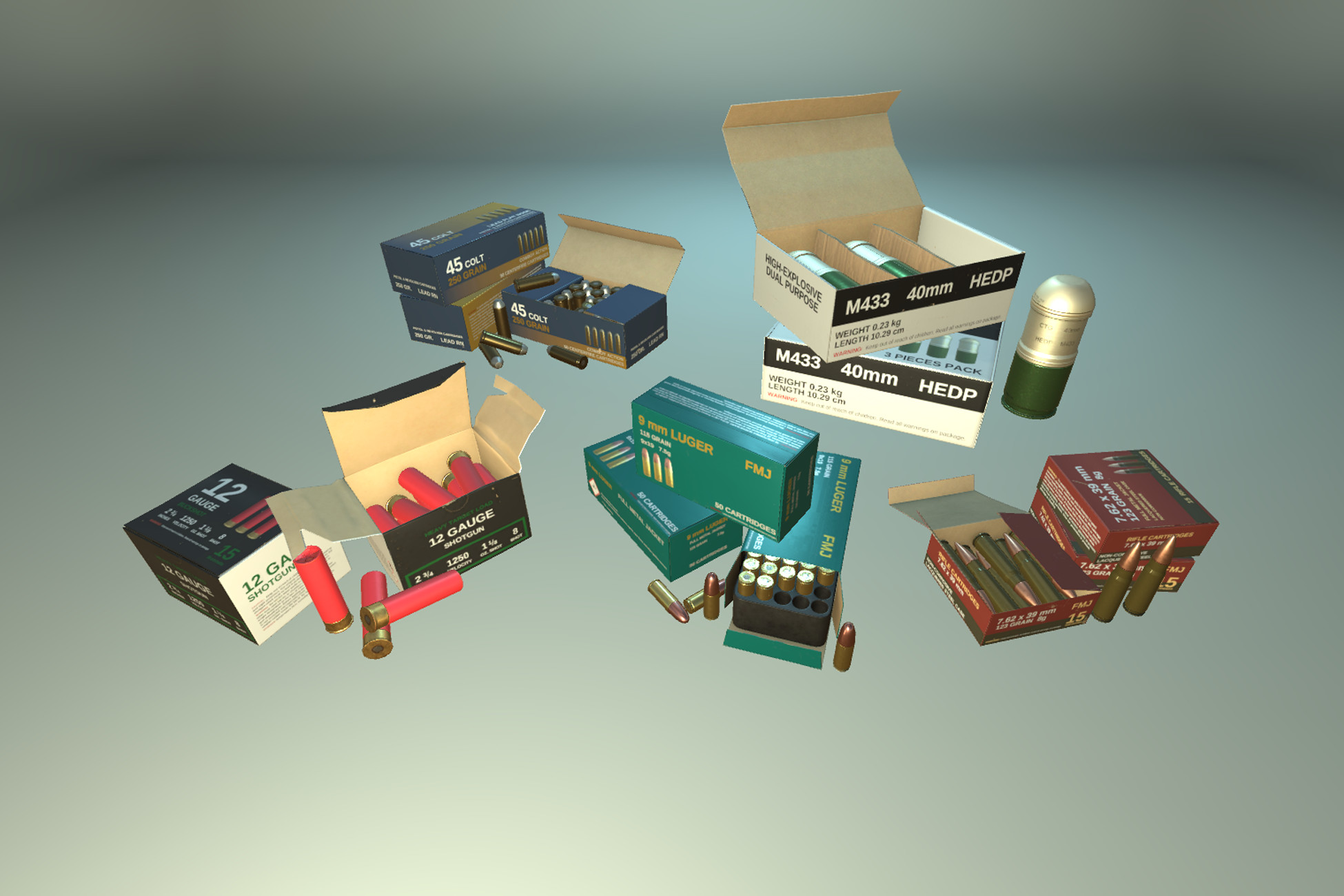 Ammunition Package | 3D Guns | Unity Asset Store